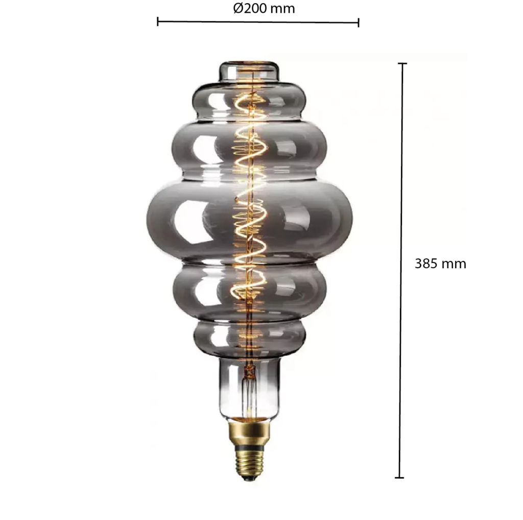 LED FILAMENT E27 PARIS DIMBAAR SMOKE 6W – Profolux