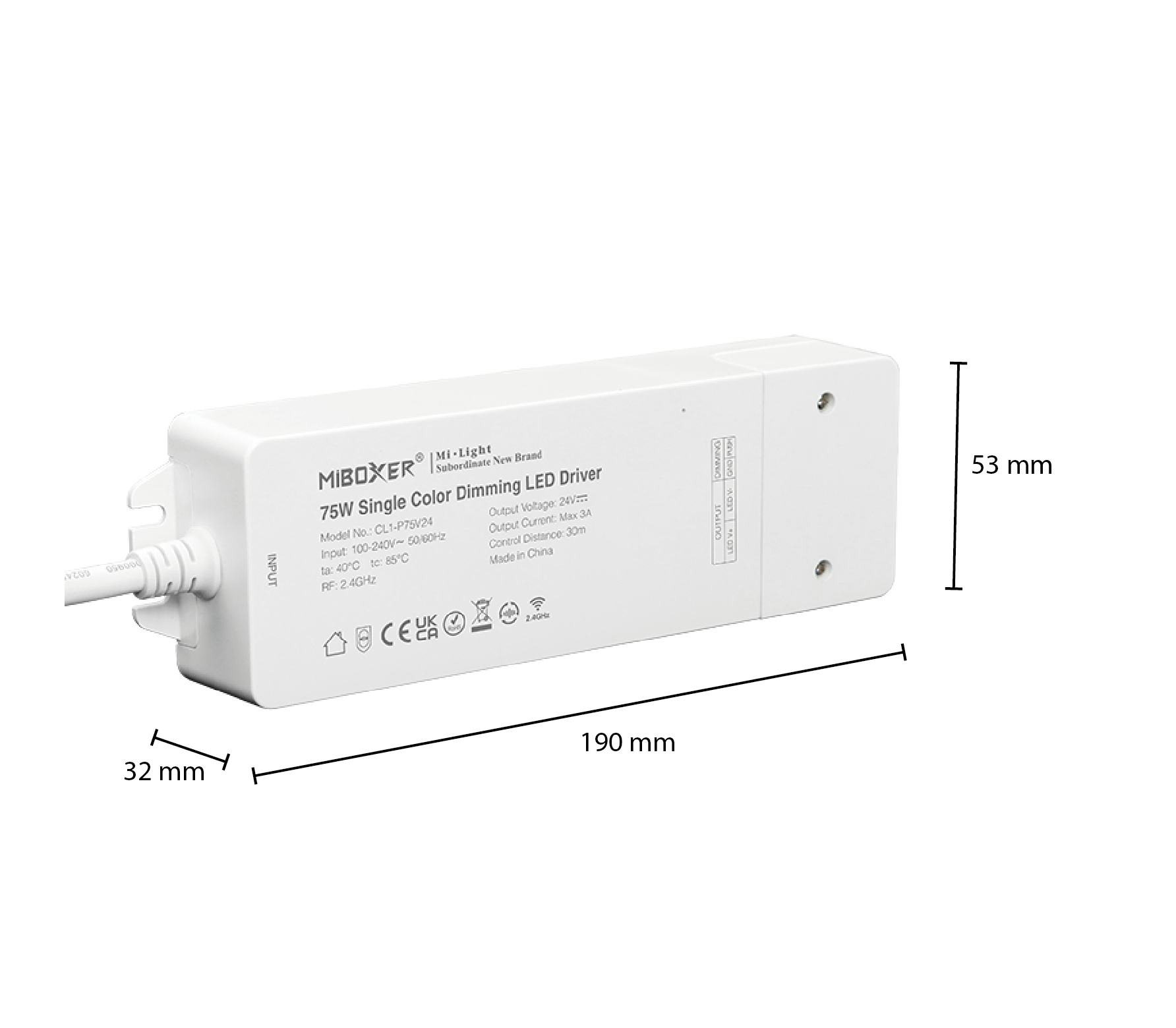 MI-LIGHT DRIVER | 24V | 75W | SINGLE COLOR – Profolux