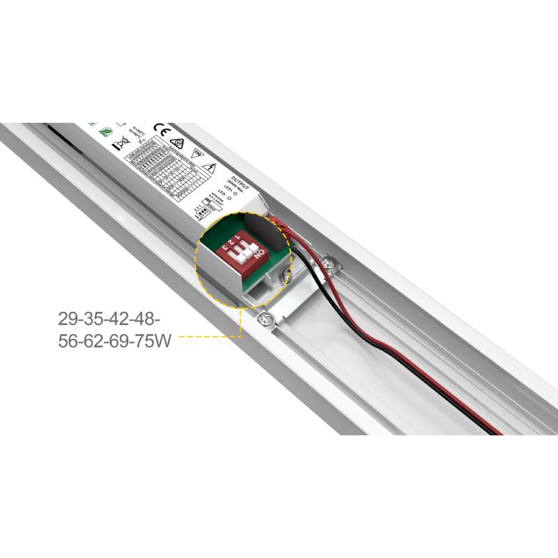 LICHTLIJN MODULE | JUPITER | 29-75W | 30° | CCT-SWITCH – Profolux
